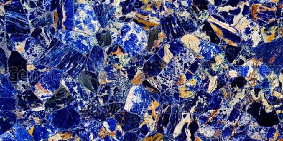 Royal Blue Sodalite Slab: The rare blue mineral | Divya Gem Stonex